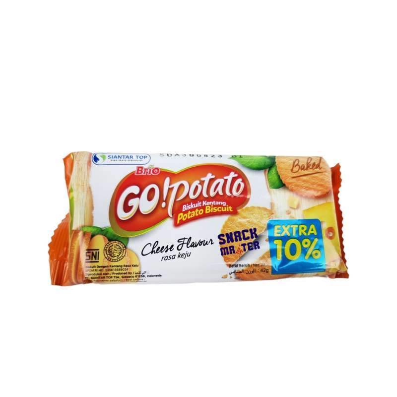 Jual Brio Go! Potato Biscuit Biskuit Kentang Mini Pack Keju Dan ...