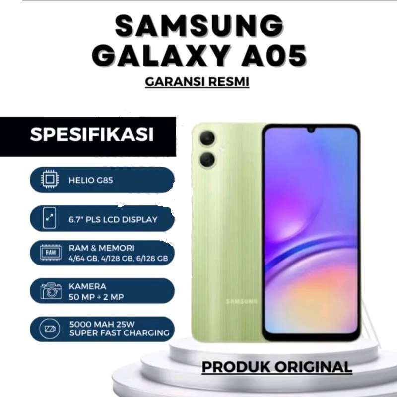 Promo Samsung Galaxy A05 4/128 Gb Smartphone -repack - Black Diskon 8% ...