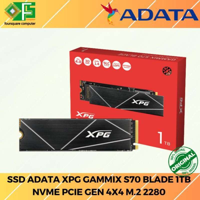 Promo Ssd M.2 Nvme Adata Xpg Gammix S70 Blade 1tb Pcie Gen 4x4 2280 Diskon 17% Di Seller ...