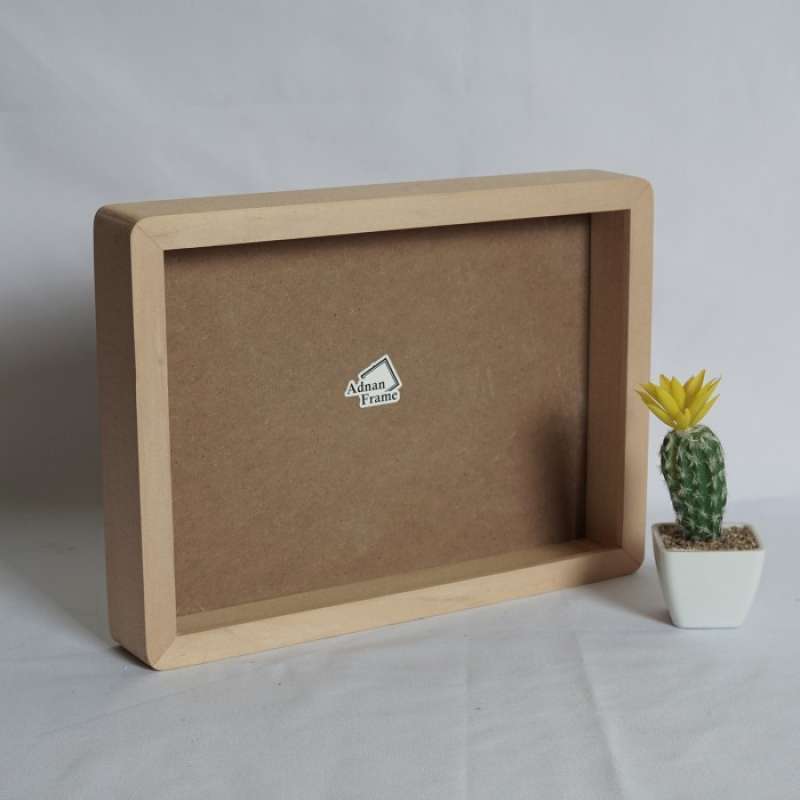 Promo Bingkai 3D kayu Frame Foto kayu Figura Foto sudut tumpul uk 20 x ...