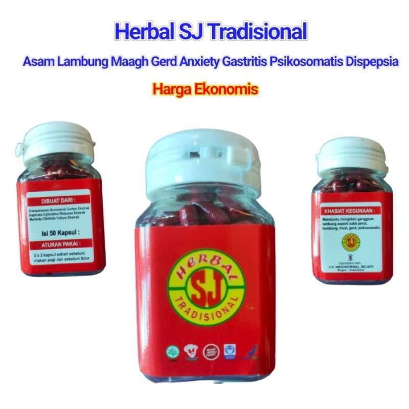 Promo Herbal Sj Kapsul Isi 50 Butir Jantung Dan Asam Lambung Diskon 33% Di Seller Jaya Raga ...
