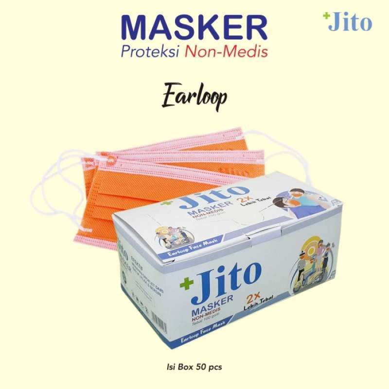 Promo Masker Jito Earloop Dan Hijab Non Medis Proteksi 2x Lebih Tebal ...