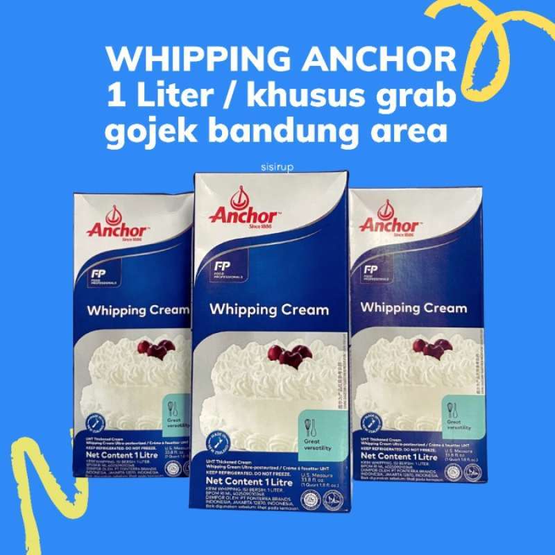 Promo Whipped Cream Anchor / Fresh Cream 1 L Diskon 33% Di Seller ...