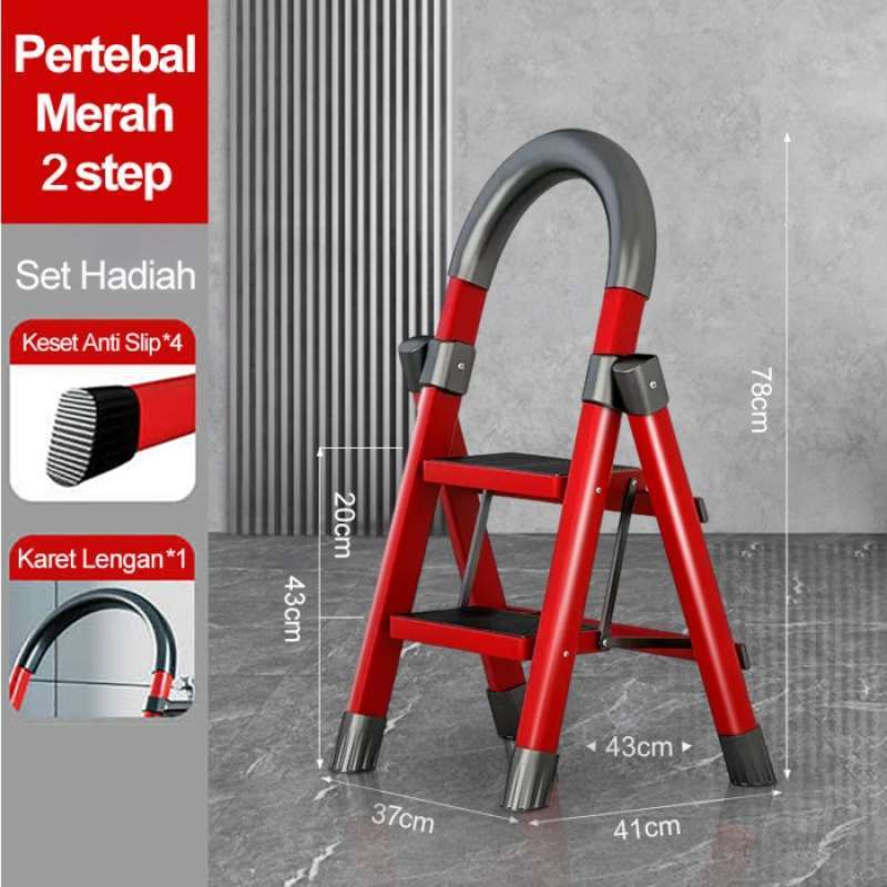 Promo 3-6 Step Tangga Rumah Lipat Tangga New - A Baja Karbon 2 Diskon ...