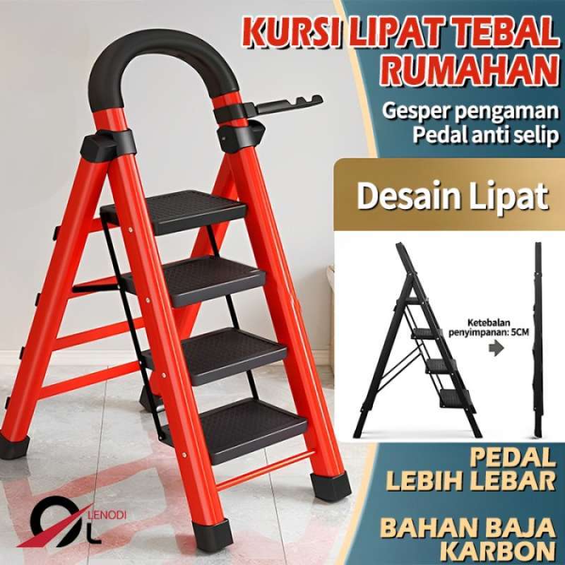 Promo 3-6 Step Tangga Rumah Lipat Tangga New - A Baja Karbon 2 Diskon ...