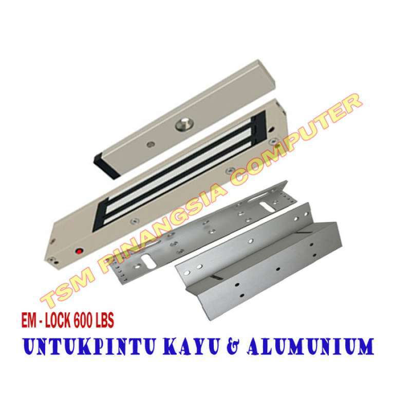 Promo Em Lock / M-lock / Magnetic Lock / 600 Lbs + Bracket Zl Diskon 27 ...