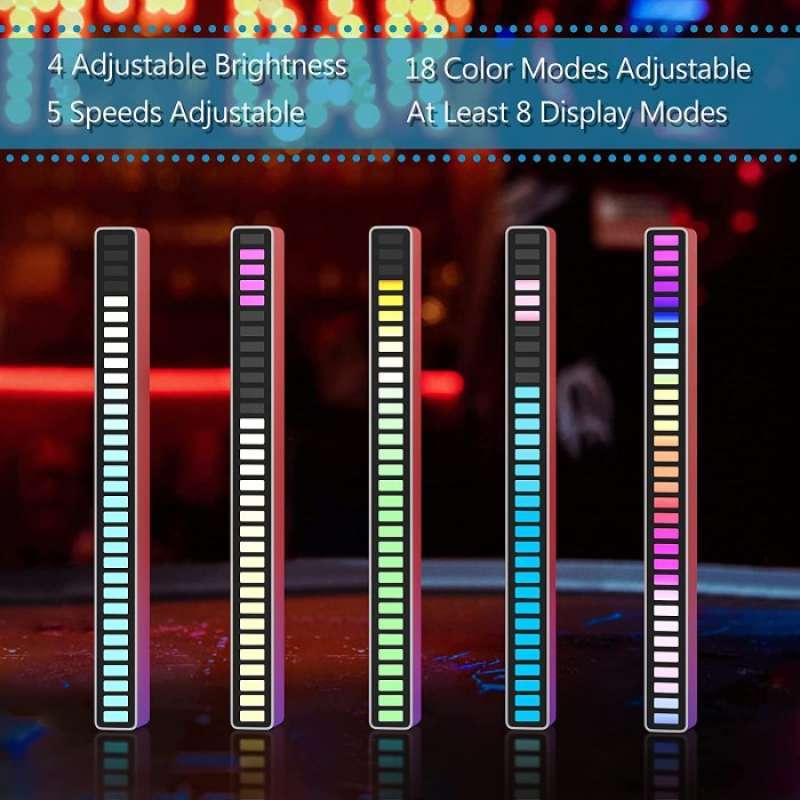 Promo Lampu Led Sensor Suara Vu Meter Levels Light Audio Spectrum ...