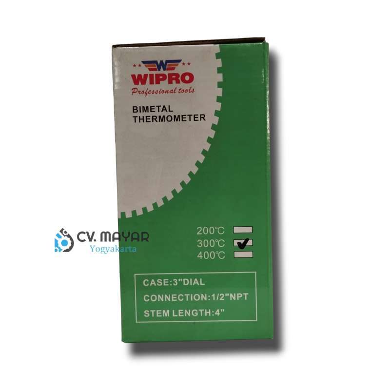 Jual Wipro Bimetal Thermometer 300 Derajat / Termometer Payung Di ...