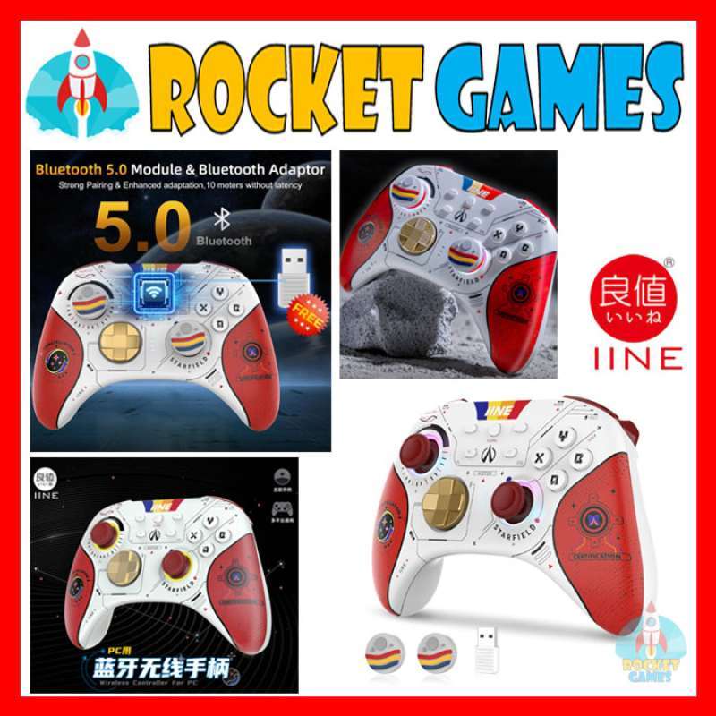 Promo IINE Starfield Wireless Pro Controller Switch/PC/IOS/Androi/Steam ...