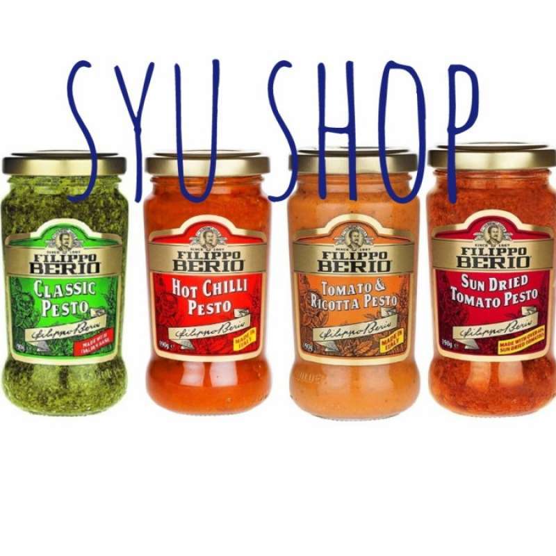 Promo Filippo Berio Classic Pesto 190 Gr Saus Pasta Spaghetti Sauce ...