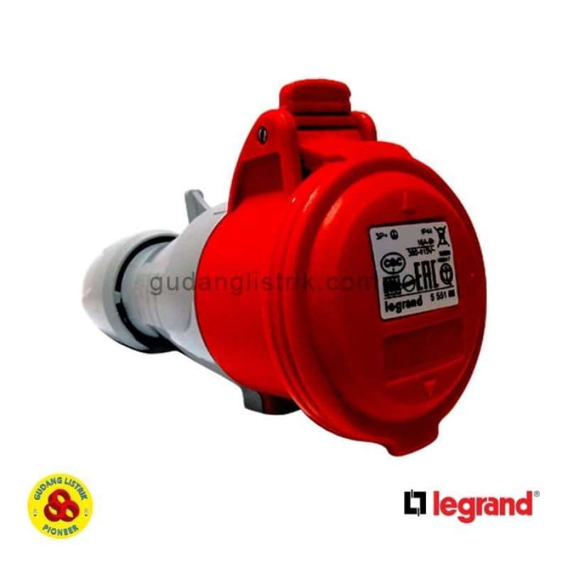 Promo LEGRAND 555108 Mobile Socket 3Phase 16A IP44 Soket Industri 3P+E ...