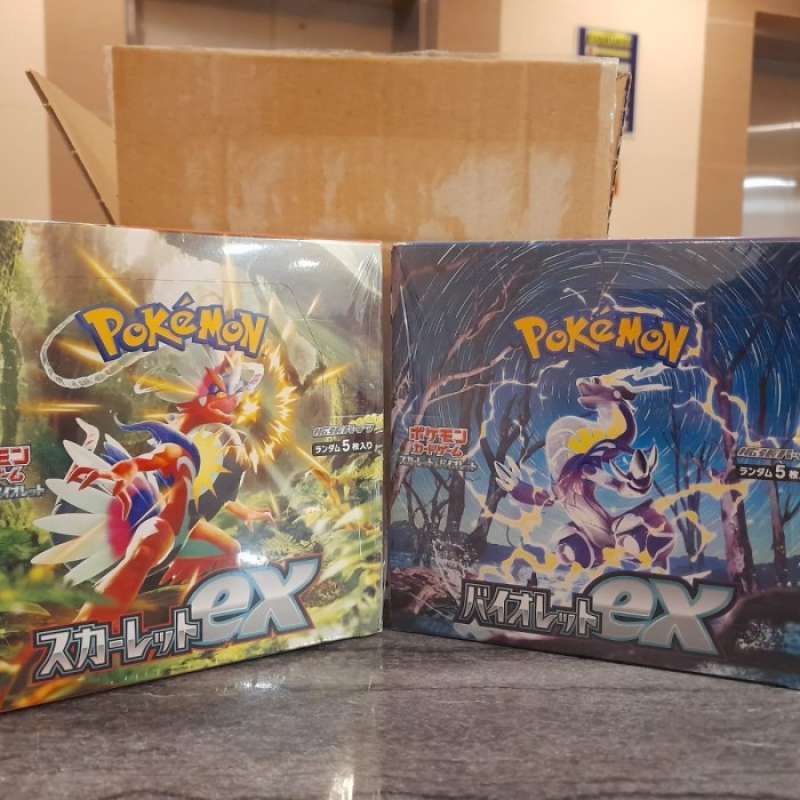 Promo READY!! Pokemon TCG Japan Scarlet EX and Violet EX Booster Box ...