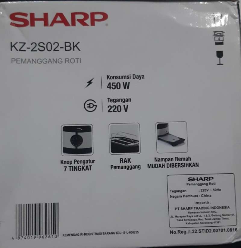 Jual pemanggang roti sharp kz-2s02 sandwich toaster di Seller Golden Jaya Abadi - Wijaya Kusuma ...