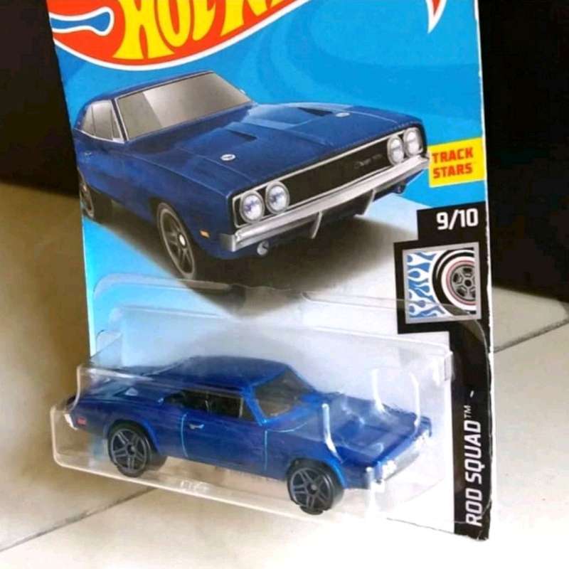 Jual Hot Wheels 69 Dodge Charger 500 Blue Hw Rod Squad Diecast Mobil ...