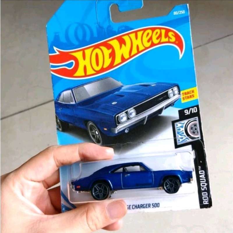 Jual Hot Wheels 69 Dodge Charger 500 Blue Hw Rod Squad Diecast Mobil ...