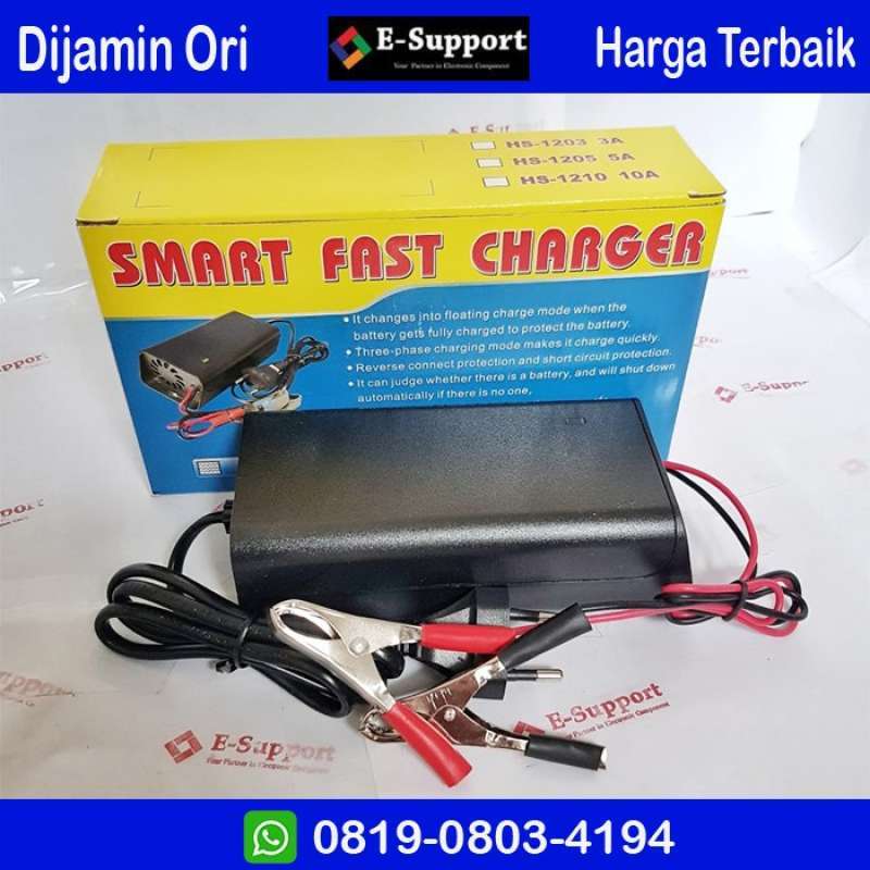 Promo Smart Fast Charger accu/aki 12v 10a Diskon 23% di Seller Minotur ...