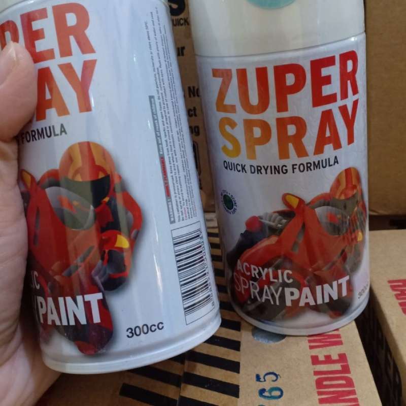 Jual Zuper Spray Paint Pilok Pilox Cat Semprot Warna Standard 300ml Hitam, Clear, Putih, Hijau ...