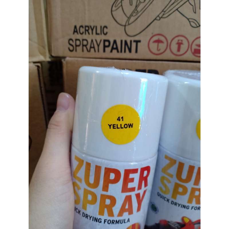 Jual Zuper Spray Paint Pilok Pilox Cat Semprot Warna Standard 300ml Hitam, Clear, Putih, Hijau ...