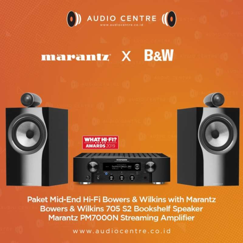 Promo PAKET HI-FI STEREO SYSTEM MARANTZ PM7000N WITH BOWERS & WILKINS 705 S2 - XIONSTORE Diskon ...