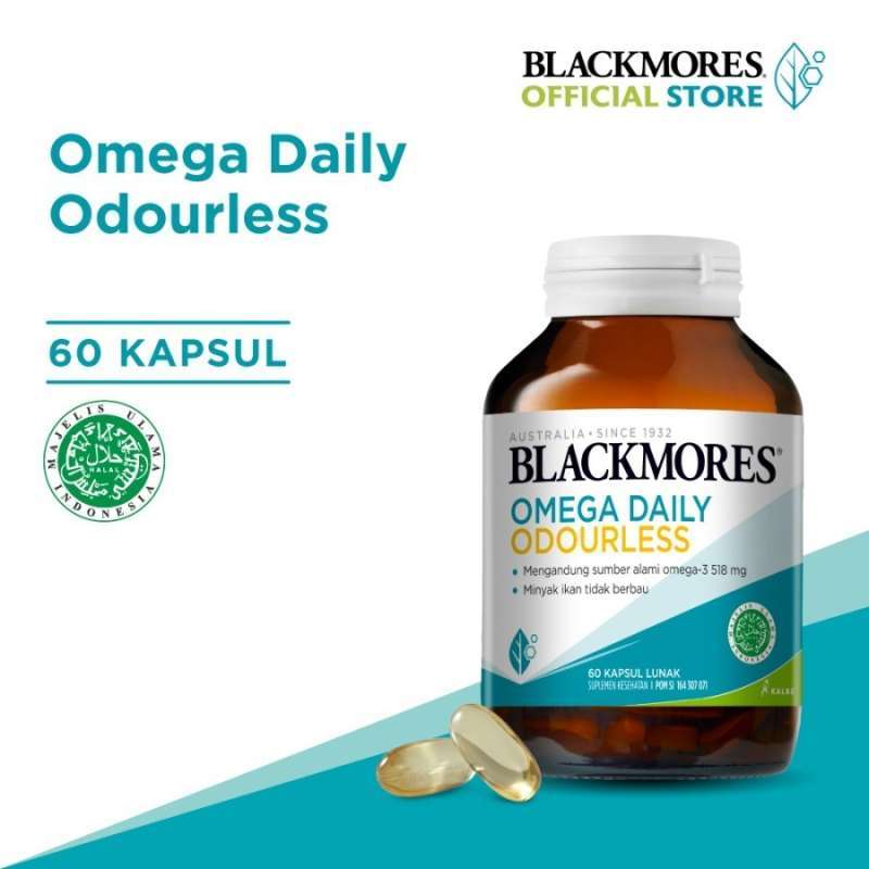Jual Blackmores Omega Daily Odourless BPOM KALBE - 60 Tablet di Seller ...