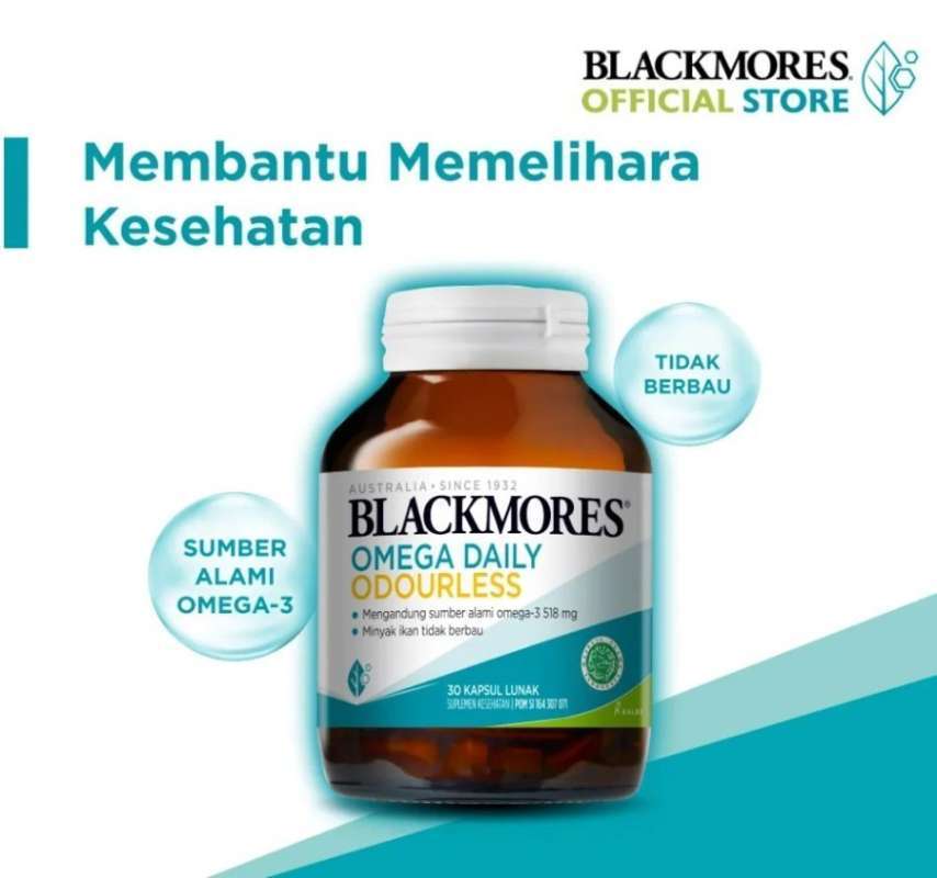Jual Blackmores Omega Daily Odourless BPOM KALBE - 60 Tablet di Seller ...