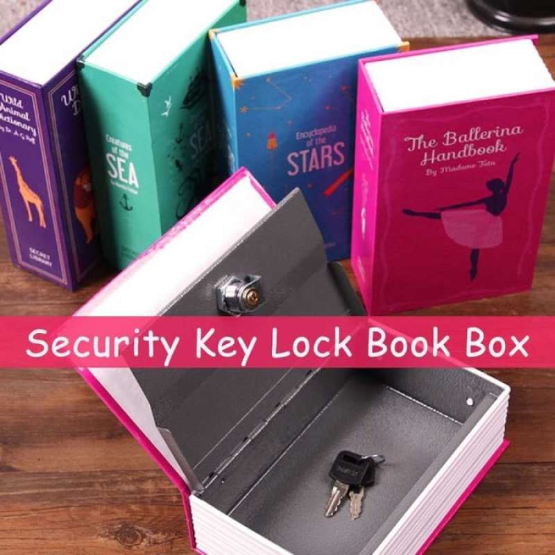 Promo Brankas Mini Safety Box Hidden Storage Model Buku Key Lock Diskon 33% di Seller HENDRIJAYA ...