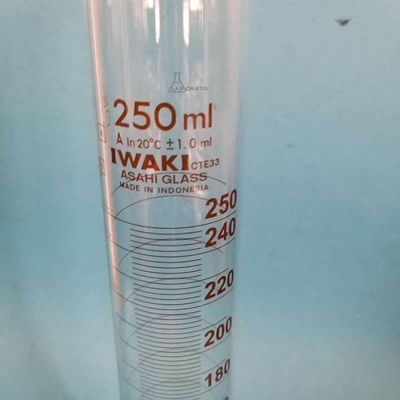 Promo GELAS UKUR 250ML IWAKI PYREX MEASURING CYLINDER 250 ML Diskon 33% ...