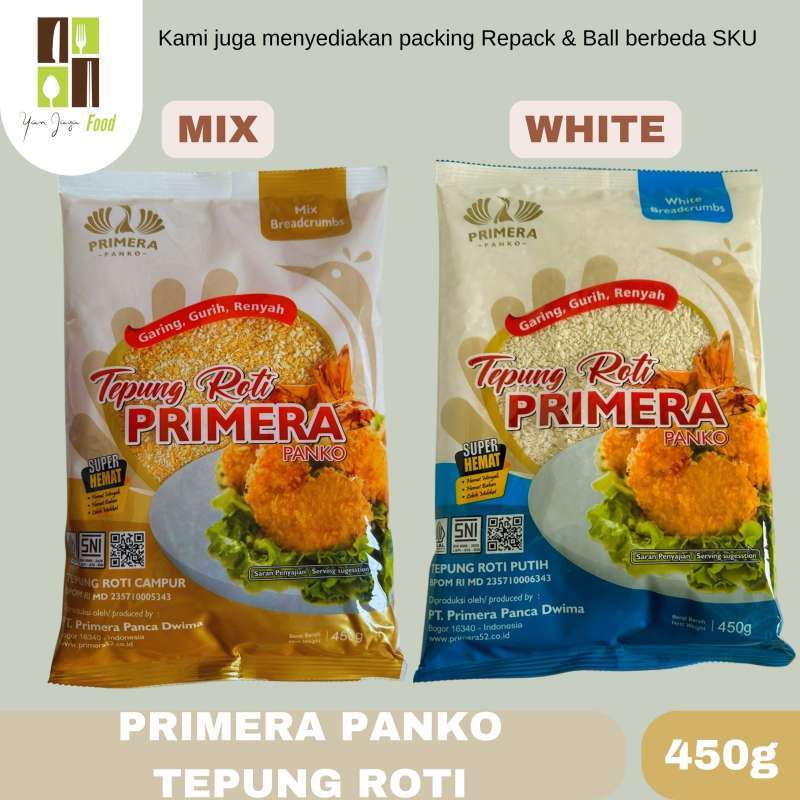 Jual Primera Panko Tepung Roti / Bread Crumbs / Tepung Panir Mix ...