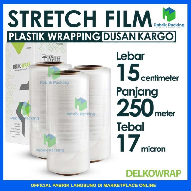 Promo Plastik Wrapping Barang / Stretch Film Bening 15cm X 250m Murah 1 ...
