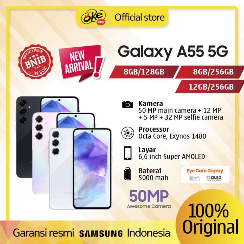 Promo Samsung Galaxy A55 5g 8/128gb 8/256gb 12/256gb Garansi Resmi ...
