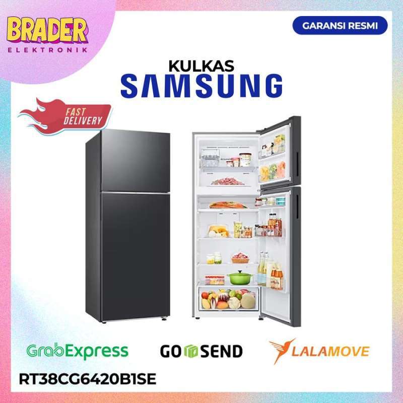Jual Kulkas 2 Pintu Ungkep Samsung Rt38cg6420b1se 393l Rt38 Kulkas Ungkep Di Seller Brader ...