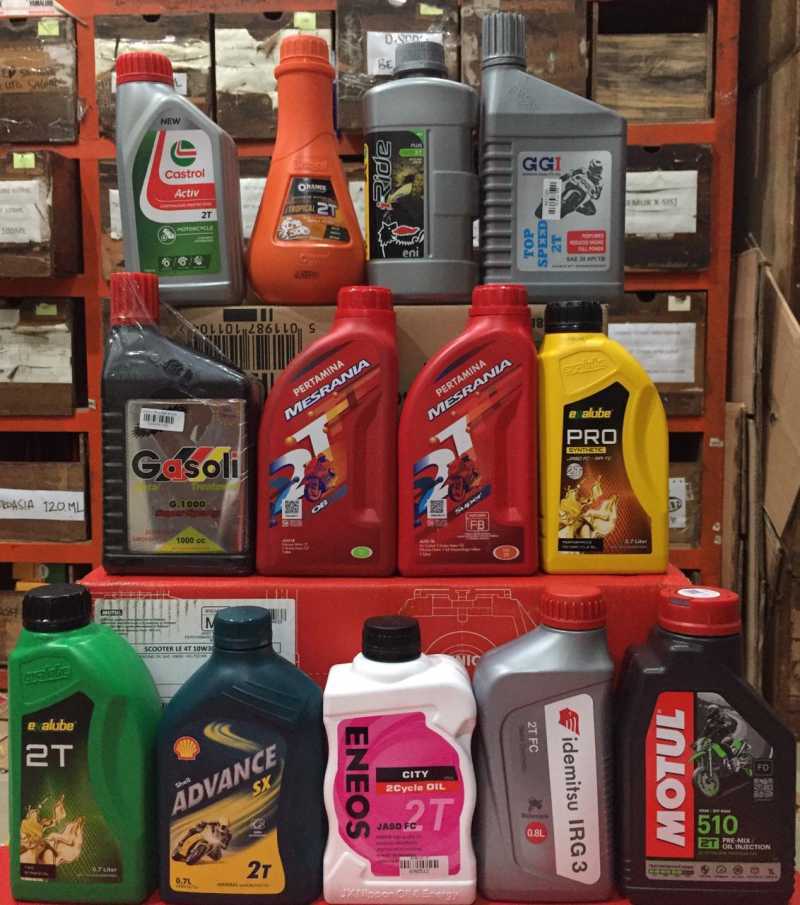 Promo Oli Samping Motor 2t Berbagai Merk Kemasan 500ml, 700ml, 800ml ...