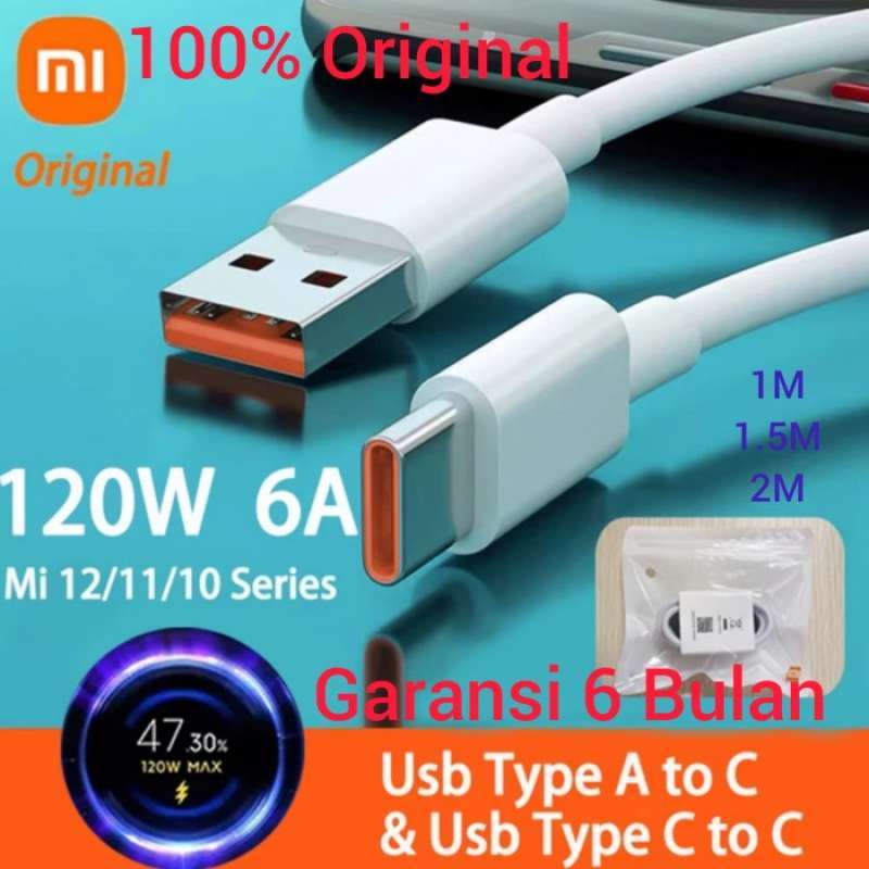 Promo Cable Kabel Data 6a Xiaomi Poco X5 X5 Pro Gt Type-c Turbo Charger ...