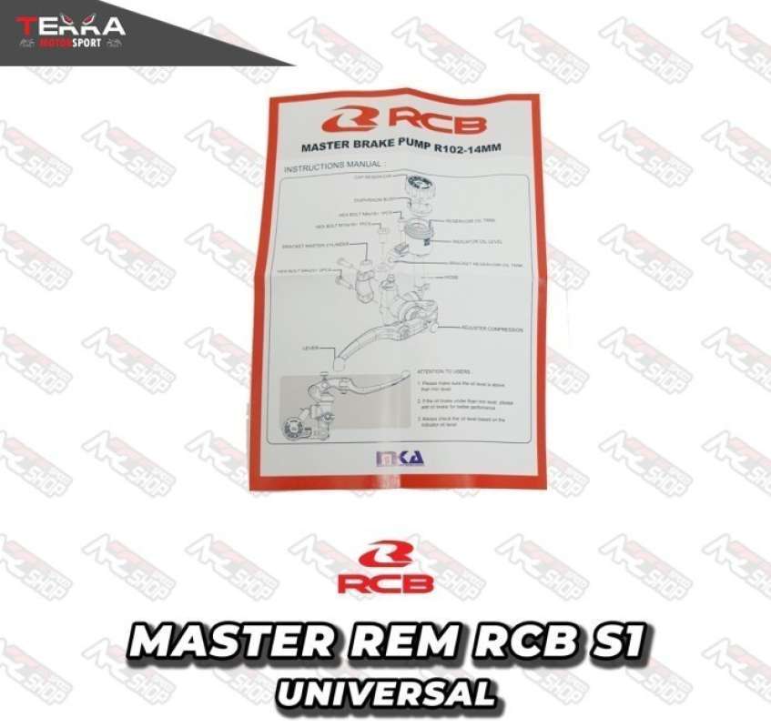 Promo Rcb Forged Master Brake Pump Rem Rcb Radial S1 14mm Kanan Blue ...