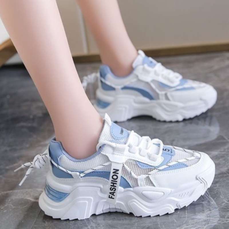 Promo Sepatu Sneakers Wanita Korea Spatu Olahraga Cewek Kekinian Women ...