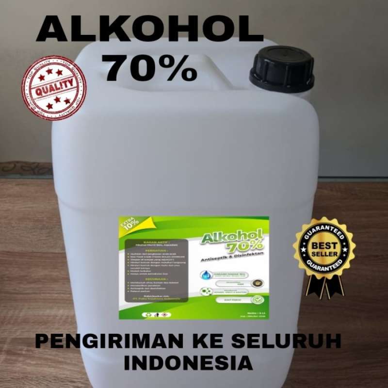 Promo Alkohol 70% 20 Liter Dengan Jerigen Baru Diskon 23% Di Seller Devide Store - Cengkareng ...
