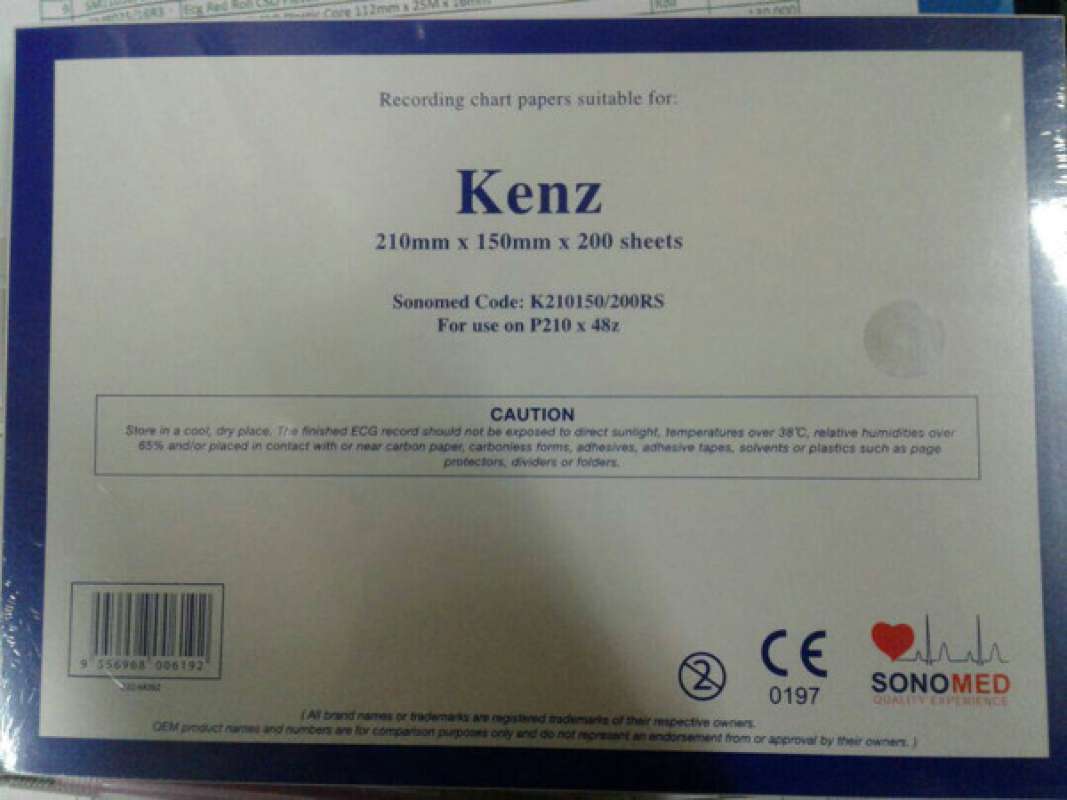 Promo Kertas Ecg Ekg Kenz P210x48z Ukuran 210mm X 150mm X 200sh Diskon ...