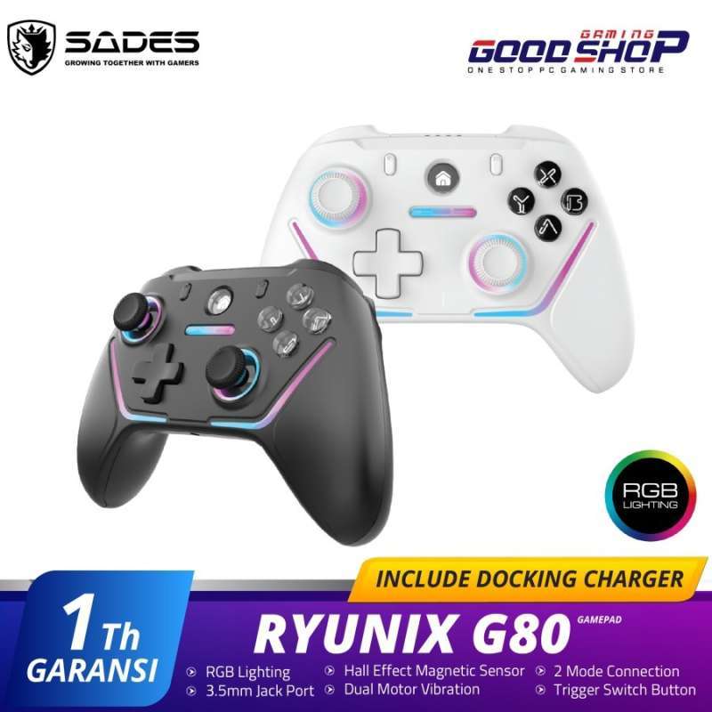 Promo Sades Ryunix G80 / G-80 Wireless Gamepad Hall Effect Analog Dual Mode Diskon 25% Di Seller ...