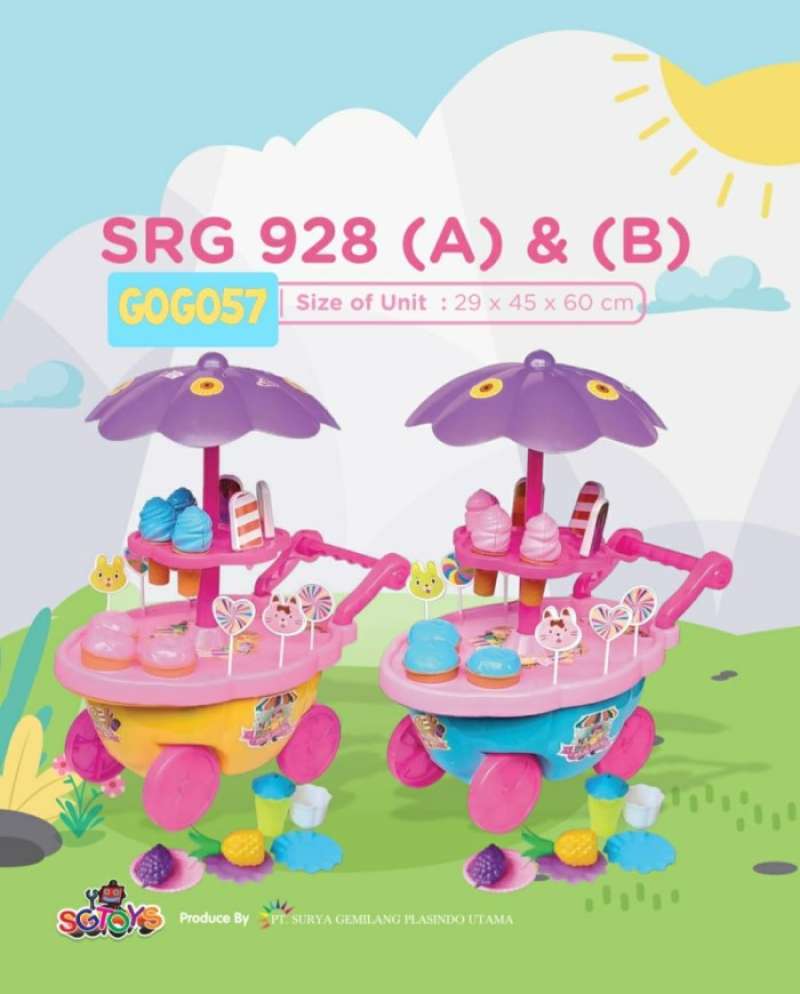 Promo Sg Toys Srg 928 Mainan Anak Gerobak Kang Eskrim/ Ice Cream Cart ...