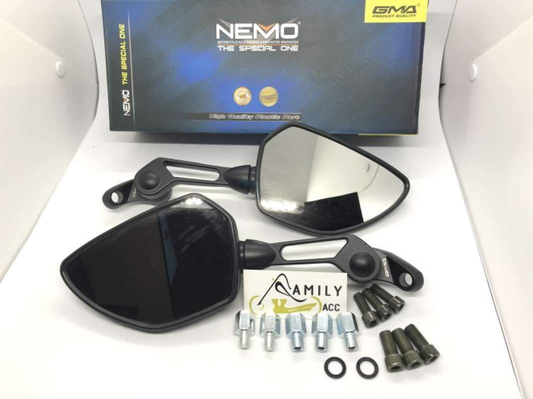 Promo Spion Model Ducati Hitam Nemo 1007 Kaca Cembung Mirror Motor ...