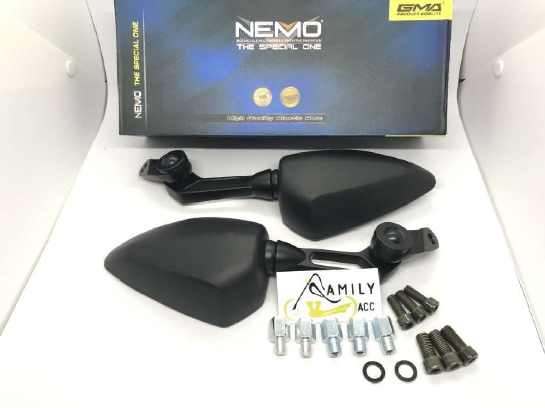 Promo Spion Model Ducati Hitam Nemo 1007 Kaca Cembung Mirror Motor ...