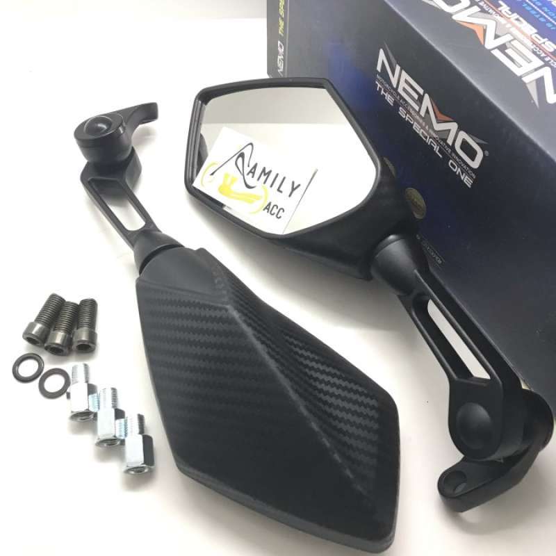 Promo Spion Model Ducati Hitam Nemo 1007 Kaca Cembung Mirror Motor ...