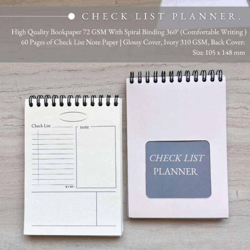 Jual Check List Notepad Buku To Do List Memo Aesthetic By Peulanopapers ...
