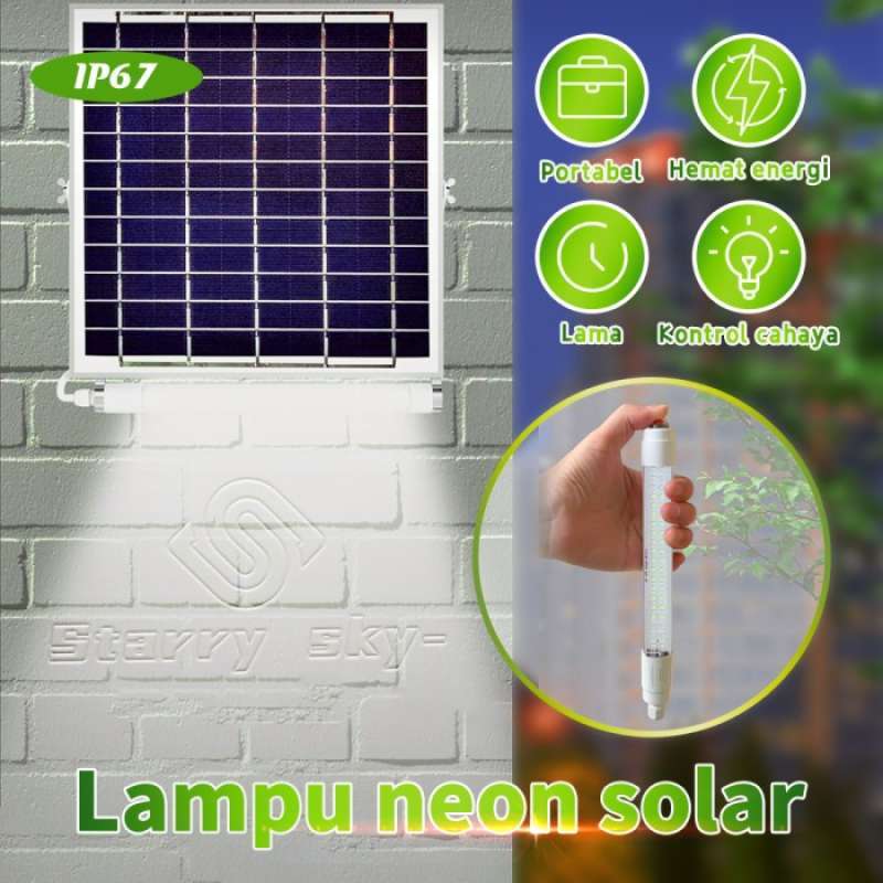 Promo Lampu Neon Solar Outdoor Led Light Billboard Kios Jalanan ...