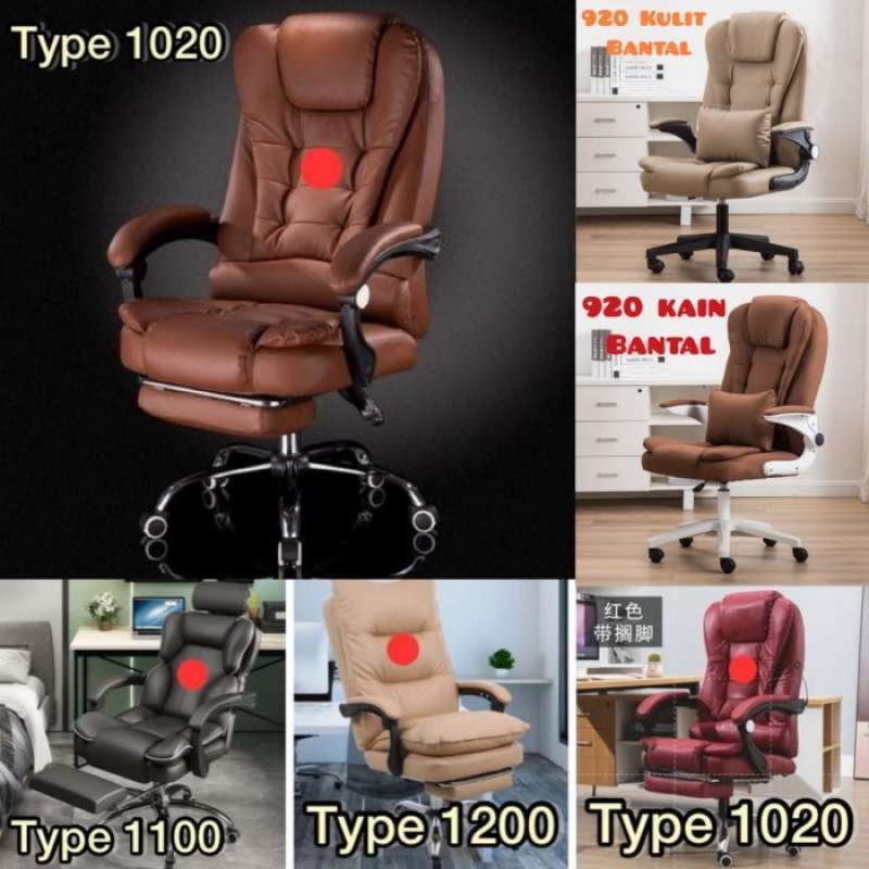 Promo Kursi Direktur Kantor Kerja Office Chair Hidrolik Kulit Premium ...