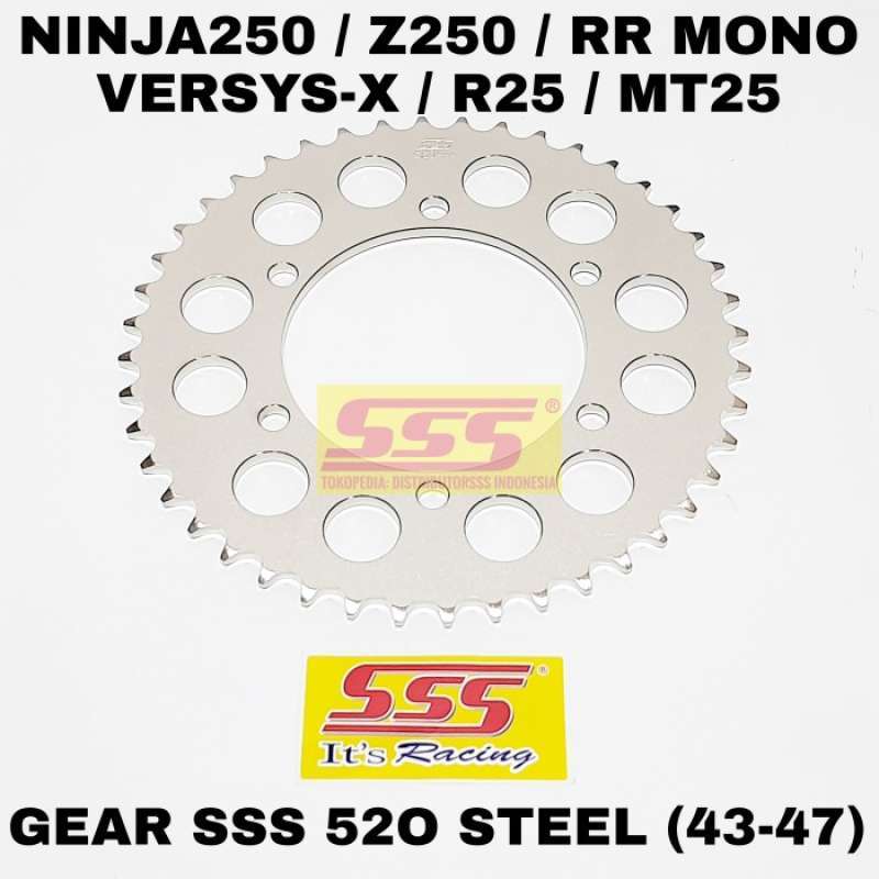 Promo Gear Gir Belakang Sss 520 Steel Baja Heavy Duty Ninja250 Z250 ...