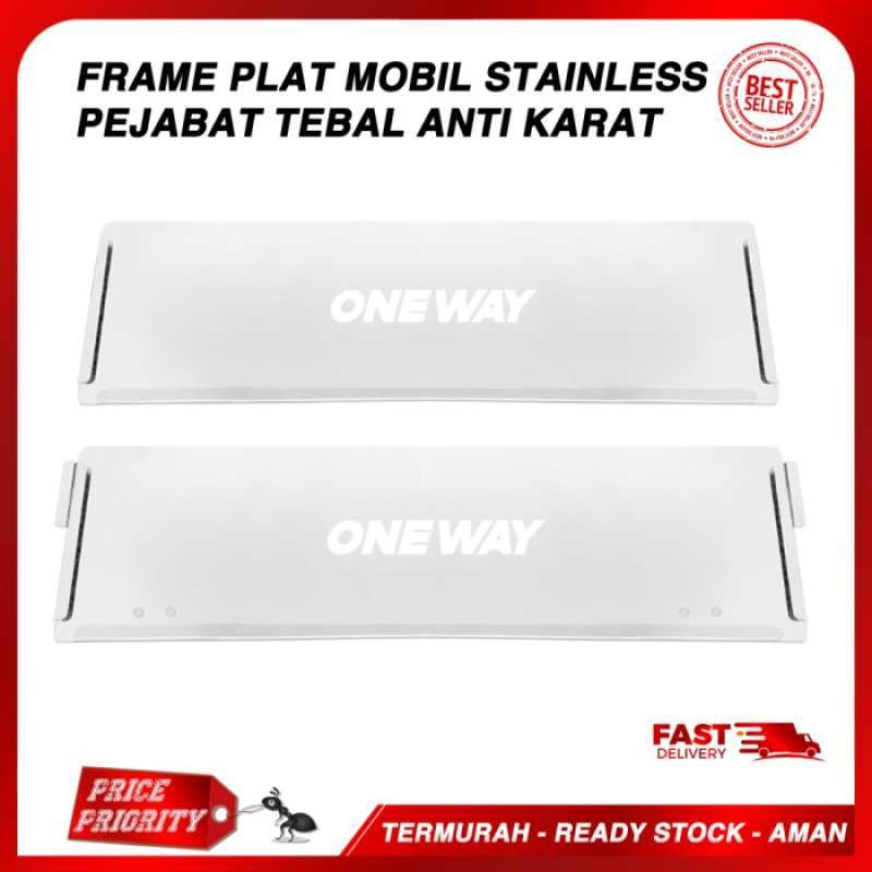 Promo Tempat Cover Frame Plat Nomor Mobil Stainless Pejabat Tatakan ...