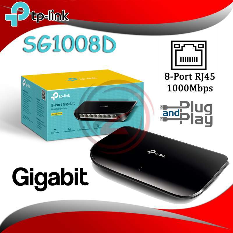 Jual Tp-link Sg1008d 8-port Gigabit Auto-negotiation Desktop Switch ...