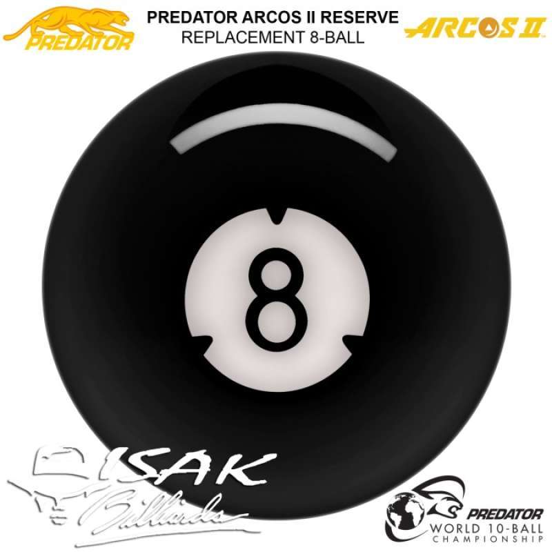Jual Predator Arcos Ii 8-ball | Replacement Bola Eceran Billiard Pool ...