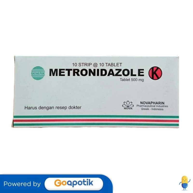 Jual Metronidazole Novapharin 500 Mg Box 100 Tablet Di Seller Apotek ...
